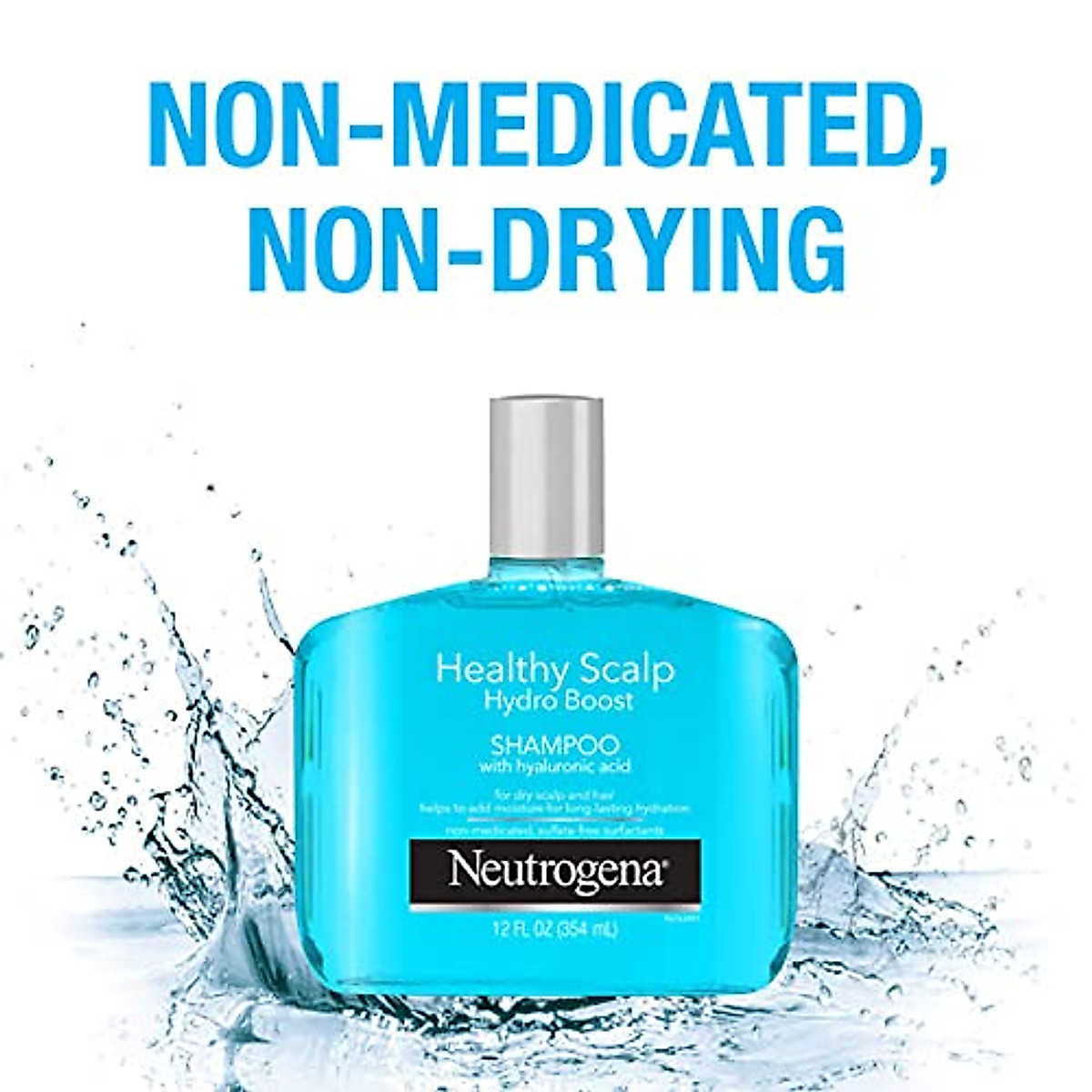 Neutrogena Moisturizing Healthy Scalp Hydro Boost Shampoo & Conditioner for Dry Hair and Scalp, with Hydrating Hyaluronic Acid, pH-Balanced, Paraben & Phthalate-Free, Color-Safe, 12 Fl Oz