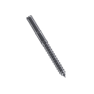 Hillman Group Hanger Bolt, Hurricane Hardware, 25 Pieces, Rust-Resistant, Durable, Headless Fasteners, (1/4" x 2 1/2") Stainless Steel (707316)