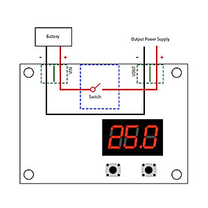 FORIOT 2Pcs XH-M609 Voltage Protection Digital Display Switch Module DC 12V-36V Low Voltage Disconnect Protection Over Discharge Protection Module