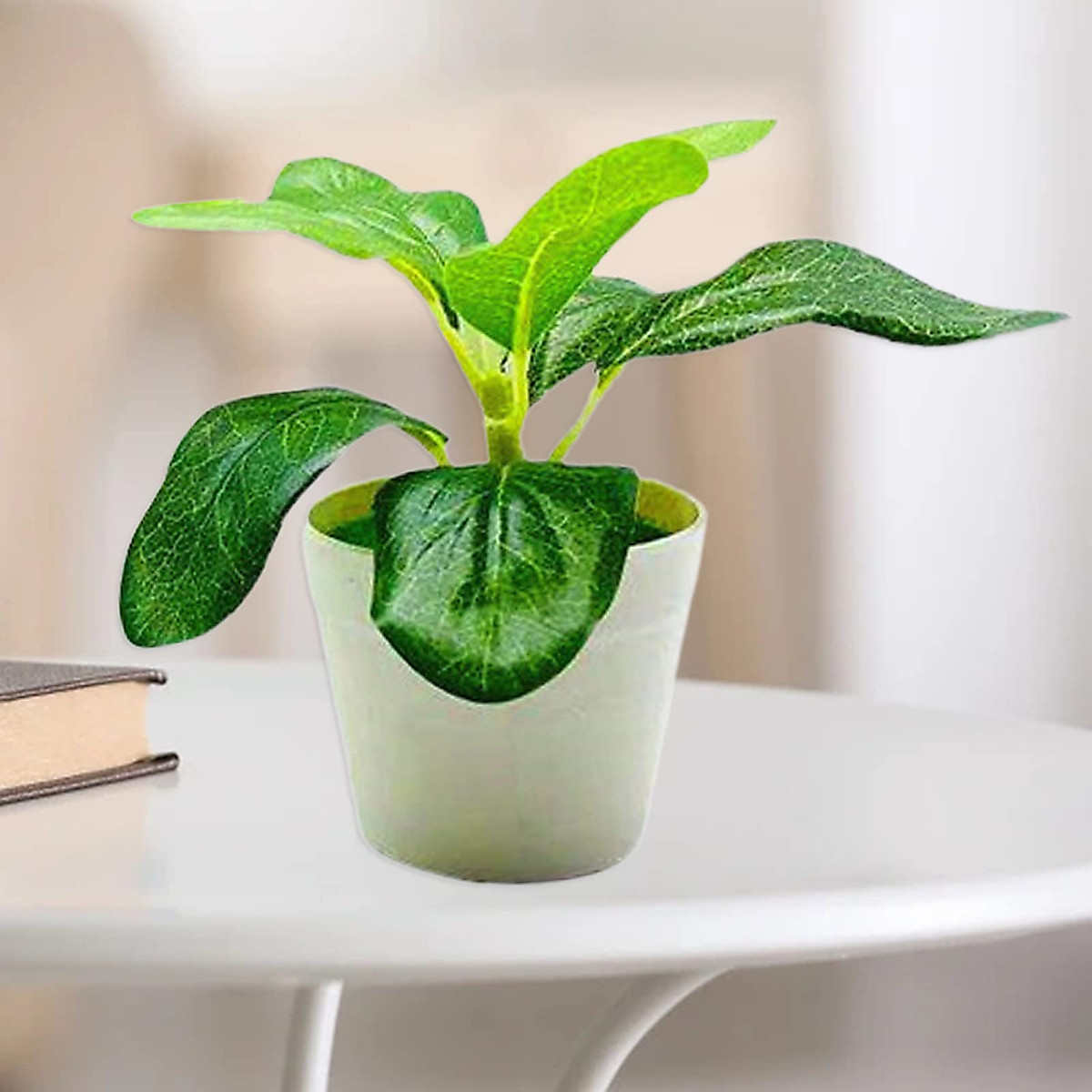 Angel3292 Artificial Potted Plant Realistic Plastic Eye-Catching Imitative Bonsai Plants for Home Potted Plant Delicate for Garden