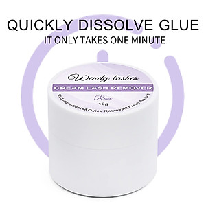 Lash Cluster Glue 5ml Black Glue DIY Lashes Professional and Self-use Glue and Lash Remover Rose Low Irritation for Lash Extensions/Lash Clusters Cream Remover