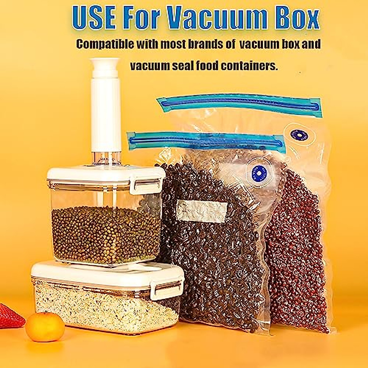 Hand Pump for Sous Vide Bags,YIMIKE Manual Handheld Vacuum Pump,Jar Vacuum Sealer for Wide & Regular Mouth Mason Jars