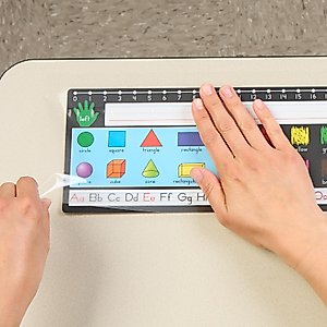 Really Good Stuff EZ-Fit Desktop Helper Tape Strips - Set of 36, Student Desk Name Tags, Pre-Cut, Durable, and Versatile