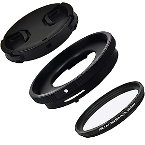 Lens Kit for Olympus Tough TG-7 TG-6 TG-5 TG-4 TG-3 TG-2 TG-1, Conversion Lens Adapter + 40.5mm UV Filter + Lens Cap, Replaces Olympus CLA-T01 Lens Adapter Converter