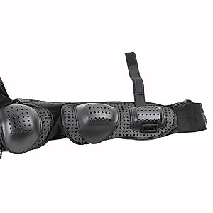 TDPRO Kids Full Body Armor Protective Jacket | Children Breast Chest Spine Protector Motorcycle Motocross Dirt Bike Racing Skiing Skating Sports ATV Safety Gear Guard Black (M)