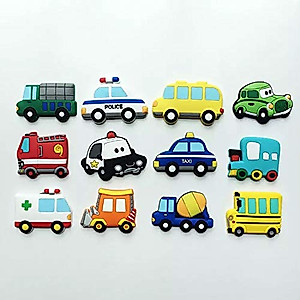 VLOOK Fridge Magnets for Kids Cartoon Car Magnetic Toys Baby Refrigerator Magnets for Whitboard Noticeboard