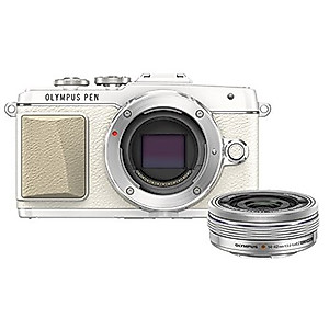 Olympus PEN Lite E-PL7 (White) with 14-42mm F3.5-6.3 EZ Lens (Silver) - International Version (No Warranty)