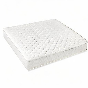 Best Price Mattress 8 Inch Tight Top Innerspring Hybrid Mattress - Comfort Foam Top with Bonnell Spring Base, Twin, White