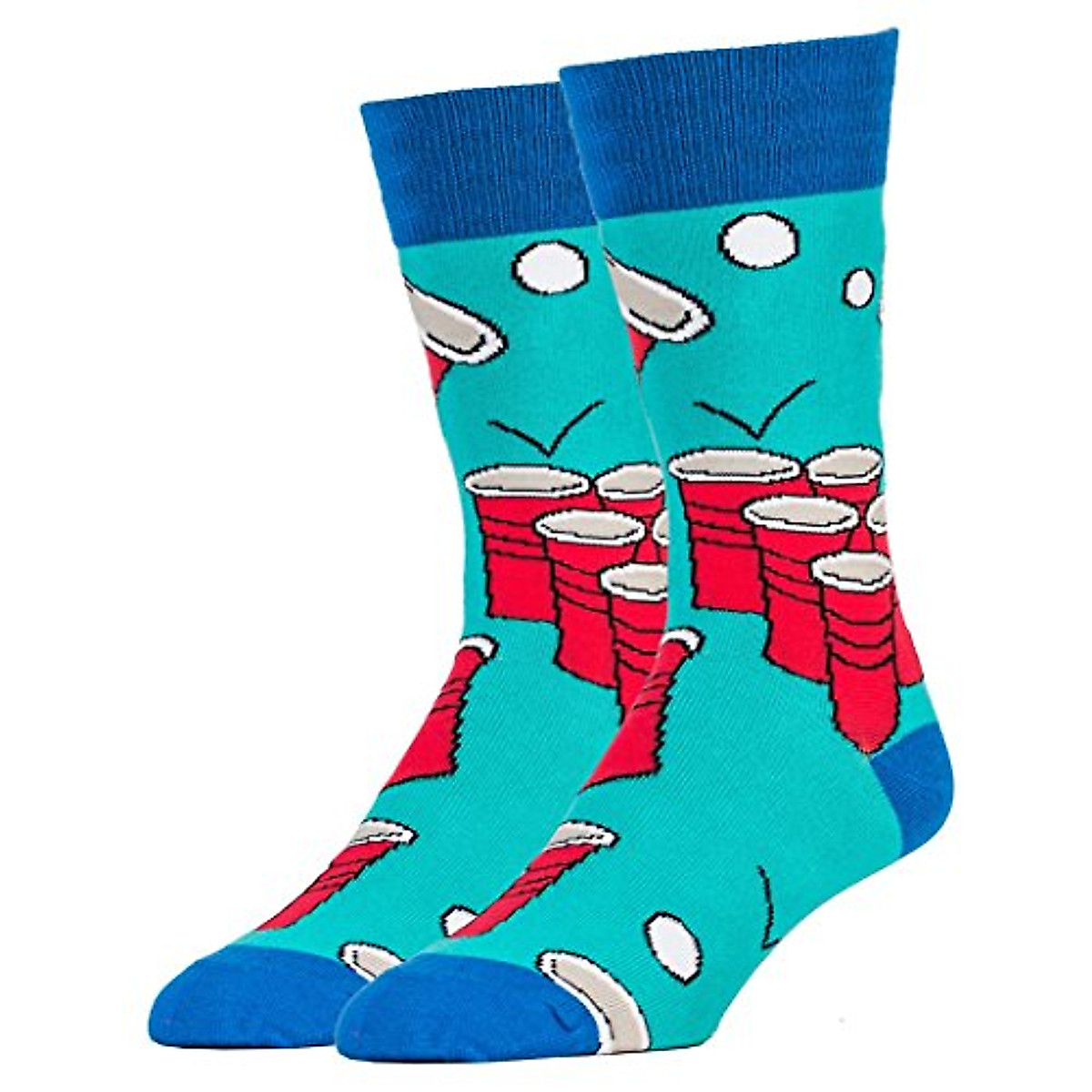 Oooh Yeah Socks - Mens Crew - Beer Pong,One Size