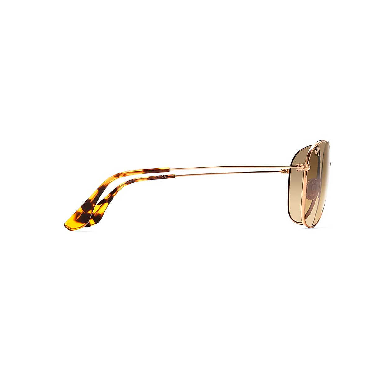 Maui Jim Men's and Women's Cliff House Polarized Aviator Reading Sunglasses, Gold/HCL® Bronze, Medium, +1.5