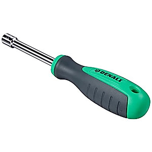 Amazon Brand - Denali 7-Piece Hollow Shaft Nut Driver Set with Cushion Grip Handles