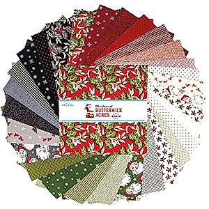 Riley Blake Designs Riley Blake Christmas at Buttermilk Acres 10'' Stacker 42pcs, Multi Yard