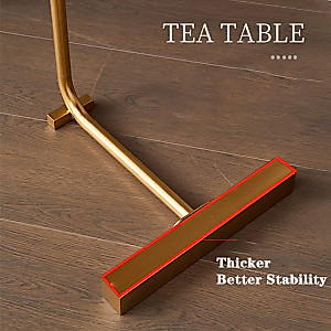 Viltisumt Small Side End Table 2022 New C Table Narrow Round Bed Sofa Couch Coffee Dinner Table for Snack Drink TV Tray, Slim Gold Rustic End Table Modern Simplicity, Metal and Wood - 24 Inch (Wood)