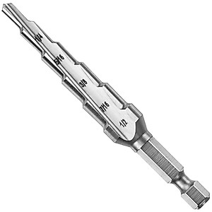 Bosch IMSDC6 3/16 In. to 1/2 In. High-Speed Steel Turbo Impact Step Drill Bit