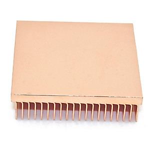 DIY Pure Copper Skiving Fin Heatsink 40x40x10mm / 1.57x1.57x0.39 inches for Electronic Chip IC Cooling