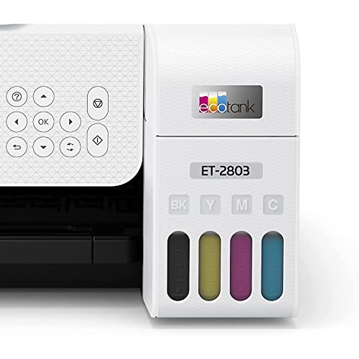 Epson EcoTank ET-2803 Wireless All-in-One Printer/Copier/Scanner, Cartridge-Free Supertank, Mobile & Voice-Activated Printing, XPI USB Printer Cable