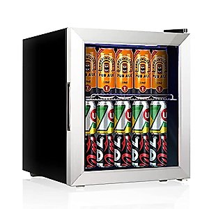 Advanics 60 Can Drink Fridge with Glass Door