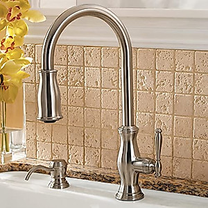 Pfister GT529-TMY Hanover 1-Handle Pull-Down Kitchen Faucet with Soap Dispenser, Tuscan Bronze