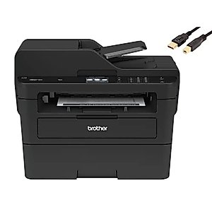 Brother MFC-L27 50DW Monochrome Compact All-in-One Laser Printer, Wireless and NFC, 36ppm, 2.7” Color Touch, Automatic Duplex (2-Sided), Refresh Subscription Eligible, Durlyfish