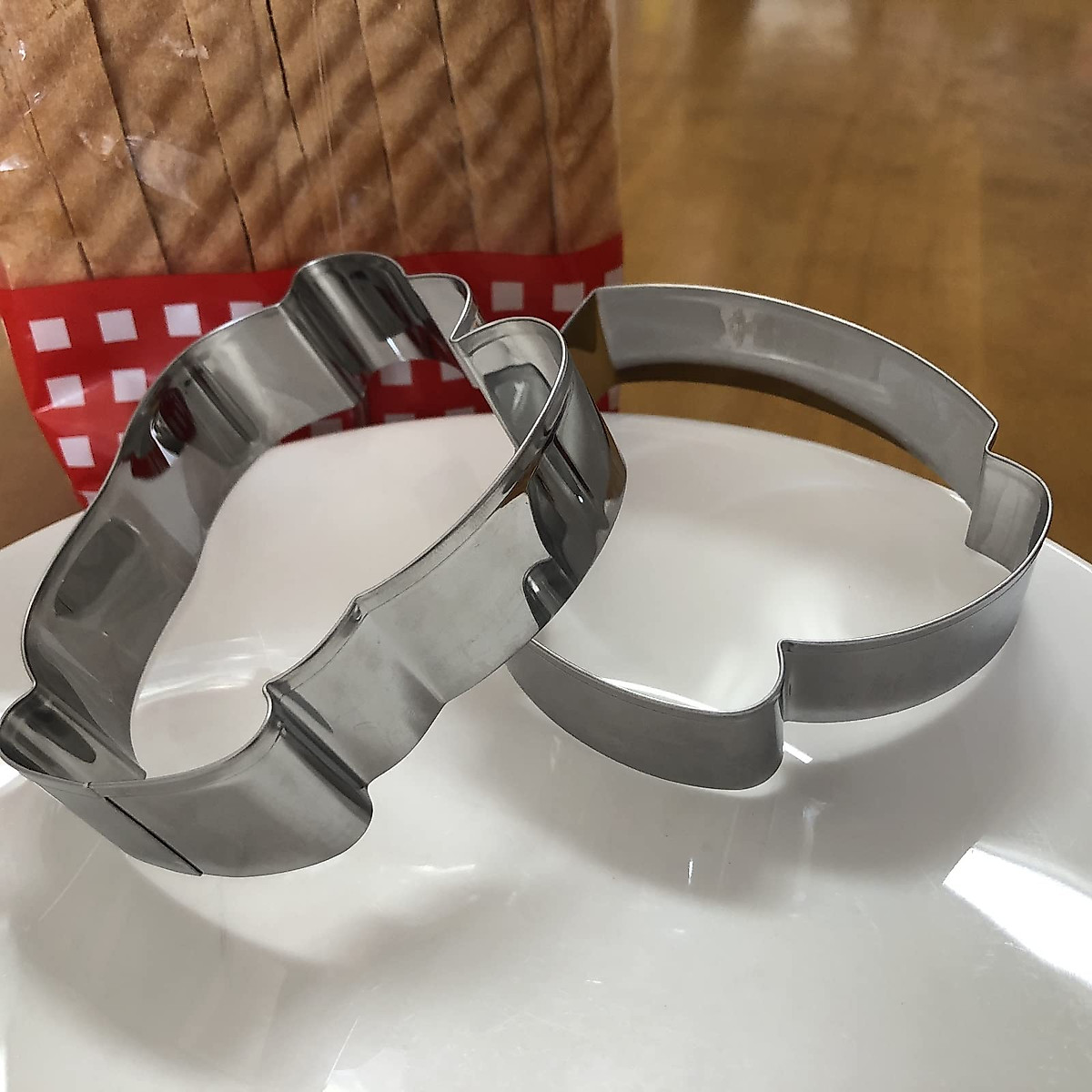 LUBTOSMN Large Coffee Cup Cookie Cutter Set-4 Piece-Coffee Mug, Hot Cocoa Mug, Lette, Teacup Cookie Fondant Biscui Cutters