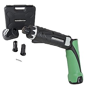 Metabo HPT 3.6V Cordless Screwdriver Kit | 2 Lithium-Ion Batteries | LED Light | 21 Clutch Settings | Lifetime Tool Warranty | DB3DL2