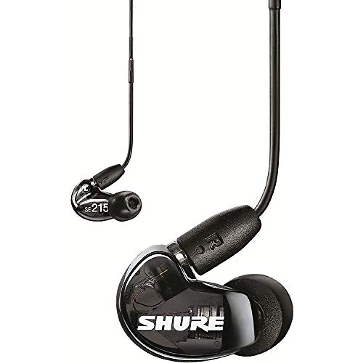 Shure AONIC 215 Wired Sound Isolating Earbuds, Clear Sound, Black & RMCE-UNI Universal Communication Cable for Detachable SE Sound Isolating Earphones