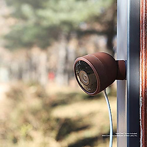 elago Google Nest Cam Outdoor Cover (Dark Brown, 3Pcs) - Full Package, All Weather Protection, Adapter Cover Included, Easy Installation