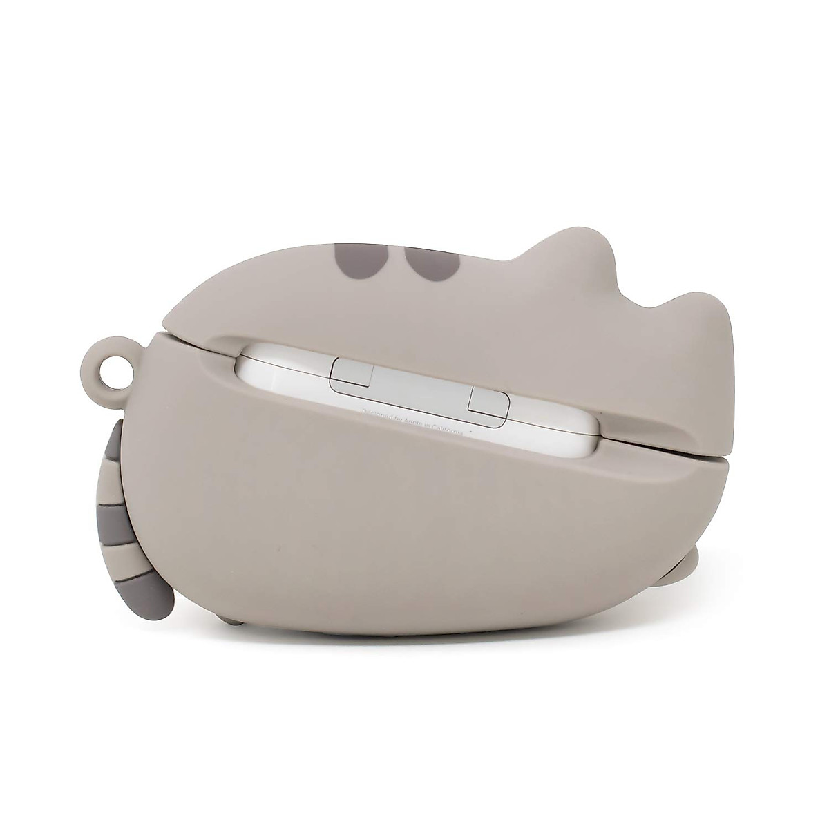 iFace x Pusheen Cute AirPods Pro Case - Pusheen The Cat Silicone Protective Cover [Carabiner Clip Included] [Wireless Charging Compatible] - Laying Down