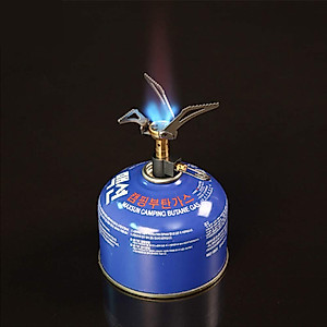 DESERT & FOX Ultralight Mini Camping Stove, 2600W Power Titanium Alloy Automatic Foldable Outdoor Cookware Tool for Picnic, Cookout, Camping, Hiking