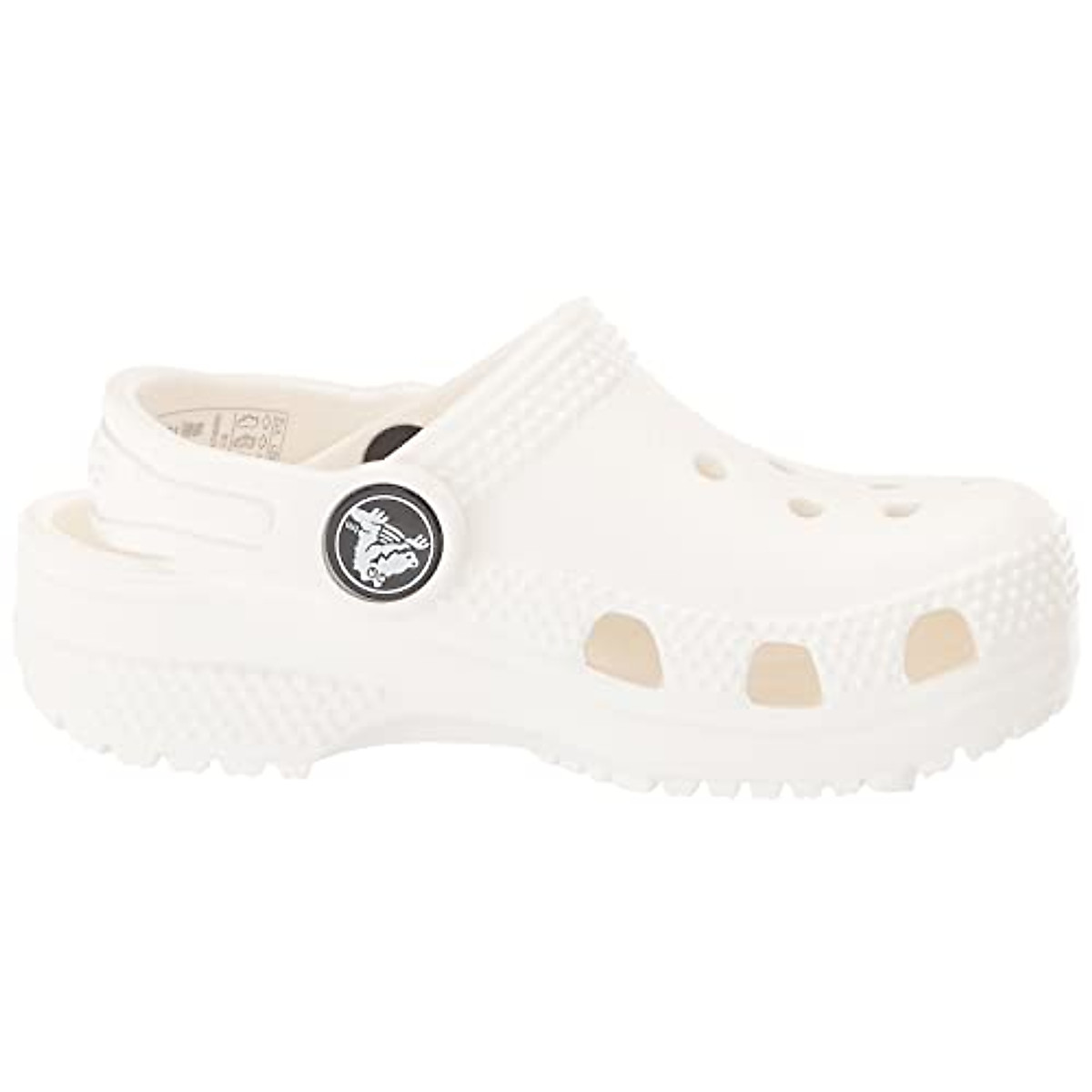 Crocs Kids' Classic Clog , White/White, 12 Little Kid