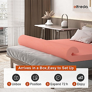 Elfreda 3 Inch Hospital Mattress Topper Pressure-Relieving Bed Topper, Mattress Pad Hospital in a Box 72 * 33 * 3 Inches