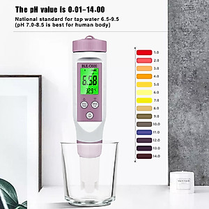 Viprh 7 in 1 PH EC Conductivity TDS Salinity ORP SG BT Meter Tester Measures