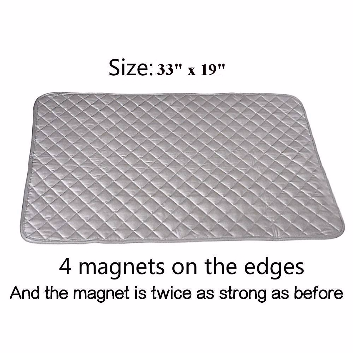 ABA Magnetic Ironing Blanket 33"x19" Washer Dryer Heat Resistant Pad, Portable Iron Board Alternative Cover with Magnets, New Version