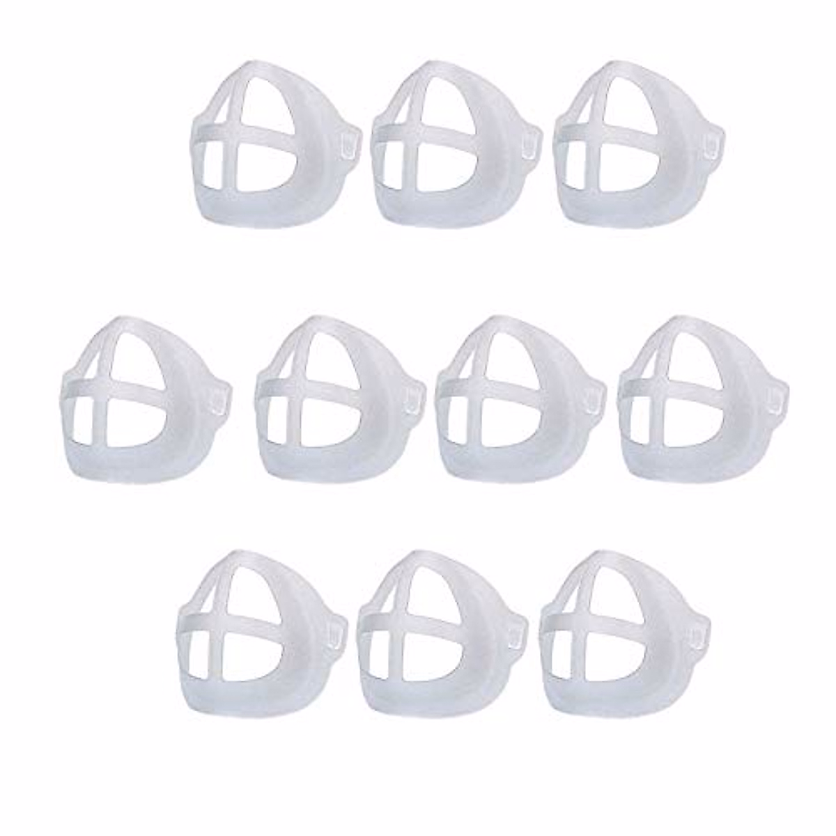 3D Bracket, Inner Support Bracket , Lipstick Protection Stand- Mouth and Nose Protection Lipstick Increase Breathing Space Help Breathe Smoothly (10Pack)