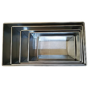 5 Pack Heavy Duty Bread Loaf Pan For Baking Loaf Pan Set, 1 Lb to 5 Lb, Loaf Pans for Baking Bread