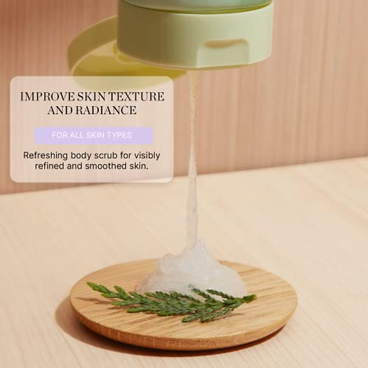 Tatcha Forest Awakening Hinoki Body Wash: Soft Exfoliating Scrub, 200 ml | 6.8 fl oz