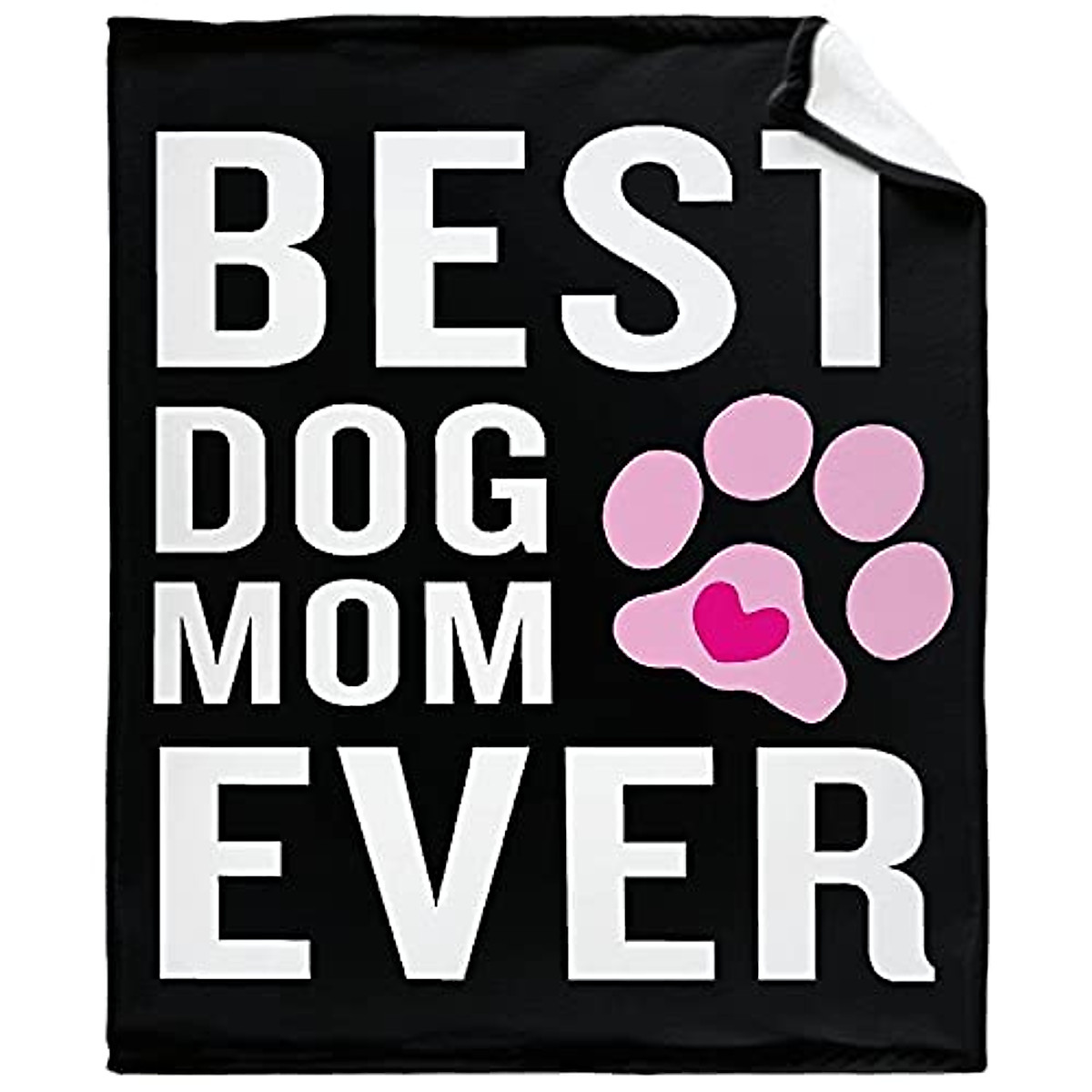 Makutadanti Funny Best Dog mom Gifts Blanket for All Season Premium Lightweight Throw for Bed Soft Warm Sofa Blanket Camping and Picnic 40"x30" for Kid
