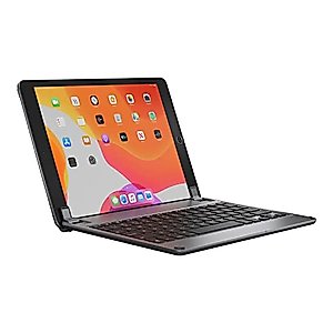 Brydge 10.2 Wireless Keyboard | Compatible with iPad (7th Gen, 2019 & 8th Gen, 2020) | Backlit Keys | Long Battery Life | (Space Gray)