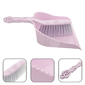 NOLITOY Small Broom and Dustpan Set, Mini Dust Pan and Brush Set, Handheld Dust Pan with Cleaning Brush Combo for Home, Table, Countertop, Sofa