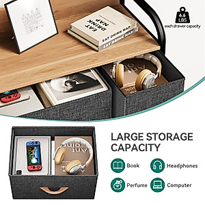 YITAHOME Dresser with 7 Drawers - Fabric Storage Tower, Organizer Unit for Bedroom, Living Room, Hallway, Closets - Sturdy Steel Frame, Wooden Top & Easy Pull Fabric Bins