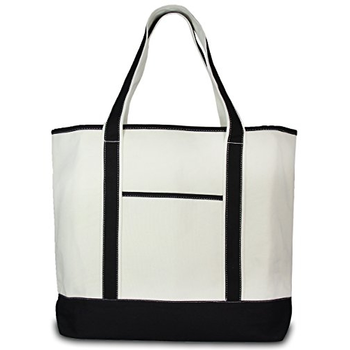 Ensign Peak Deluxe Canvas Tote Bag, Black