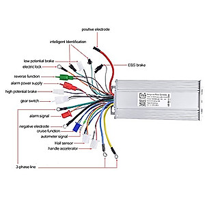 Dilwe E-Bike Controller, Brushless Controller 36V/48V 1000W Electric High Brushless Speed Controller for Electric Bike Scooter
