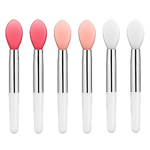 SALOCY Silicone Lip Brush,Lipstick Applicator Brushes,Makeup Brushes,9Pcs