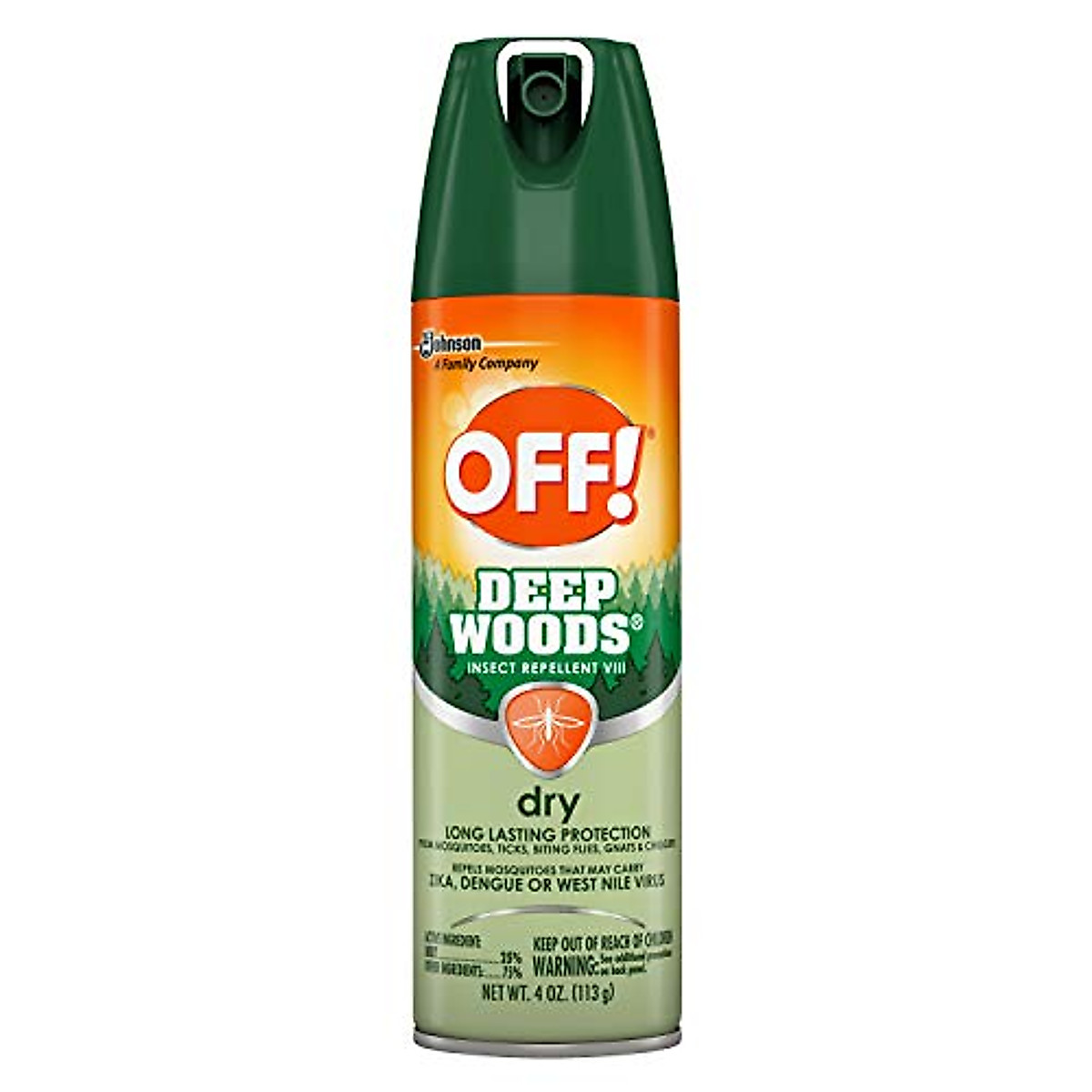 Off! Deep Woods Dry Insect Repellent VIII 4 oz (3 Pack)
