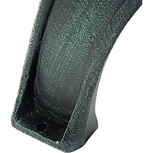 Global Industrial 4'L Park Bench with Backrest, Recylced Plastic, Green