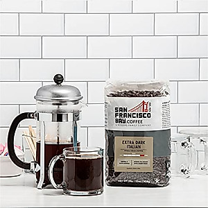 San Francisco Bay Whole Bean Coffee - Extra Dark Italian (2lb Bag), Dark Roast