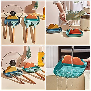 Hemoton 4pcs Pot Lid Racks Pot Lid Holders Cutting Board Holders Chopsticks Racks Utensils Lid Holder