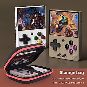sikiwind Miyoo Mini Plus,Retro Handheld Game Console with 64G TF Card,3.5-inch Portable Rechargeable Open Source Video Game Console Emulator with Storage Case,Support 10000+Games,WiFi.