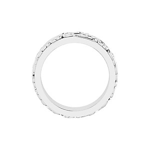 Bonyak Jewelry Sterling Silver 7mm Sculptural-Inspired Band Elegant, Size 7