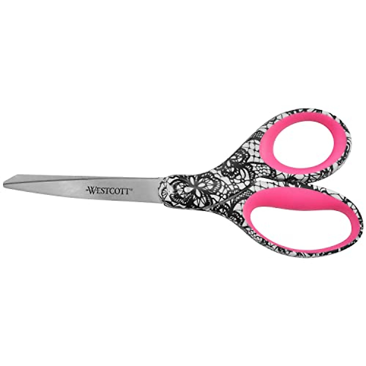 Westcott Trendsetter Straight Lace Pattern Scissor, 8" (16660),Multi